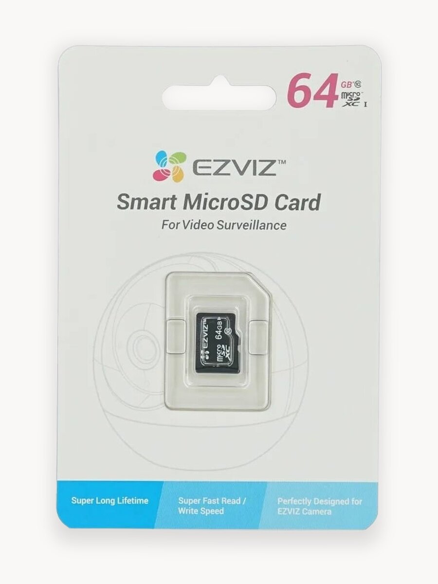 EZVIZ 64 Гб класс 10 Micro SD карта, карта для видеонаблюдения, разработан для камер видеонаблюдения