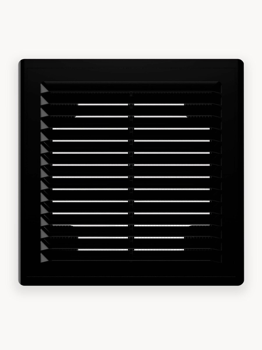 Решетка вентиляционная Р сетка разъемная 150х150 пластик Black ERA