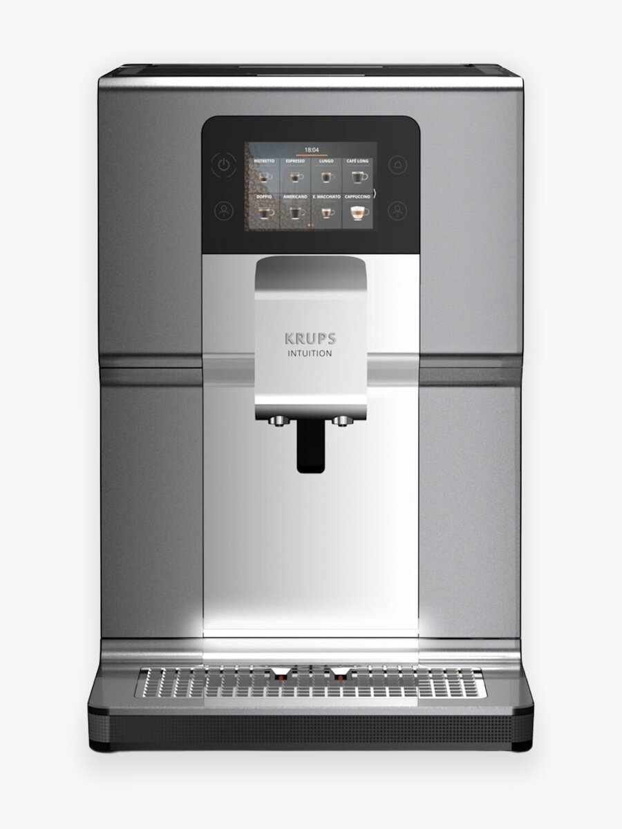 Кофемашина автоматическая Krups Intuition Preference+ EA875E10 c 15 рецептами, автоматическим капучинатором, Франция