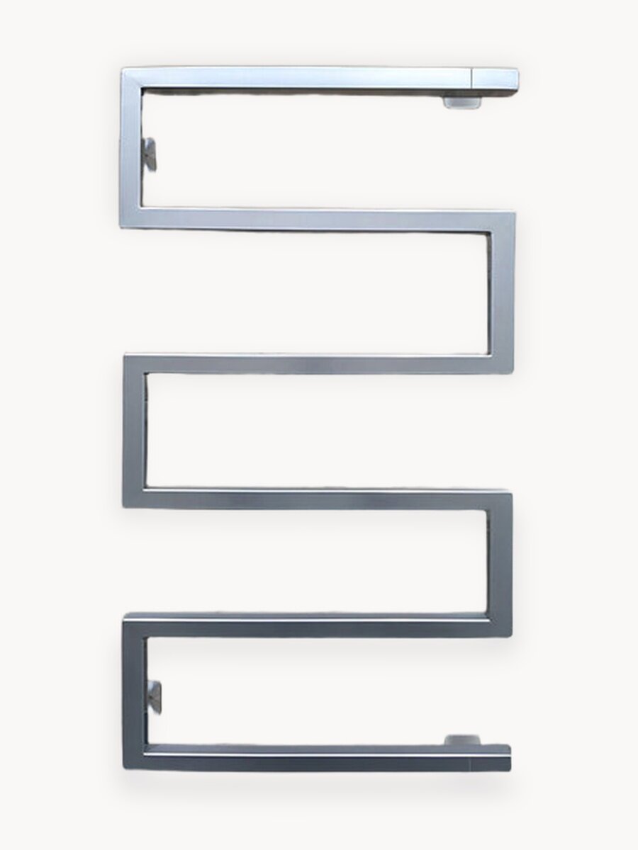 Полотенцесушитель водяной SNAKE-2 80х50 (см) Хром матовый Угловое подключение