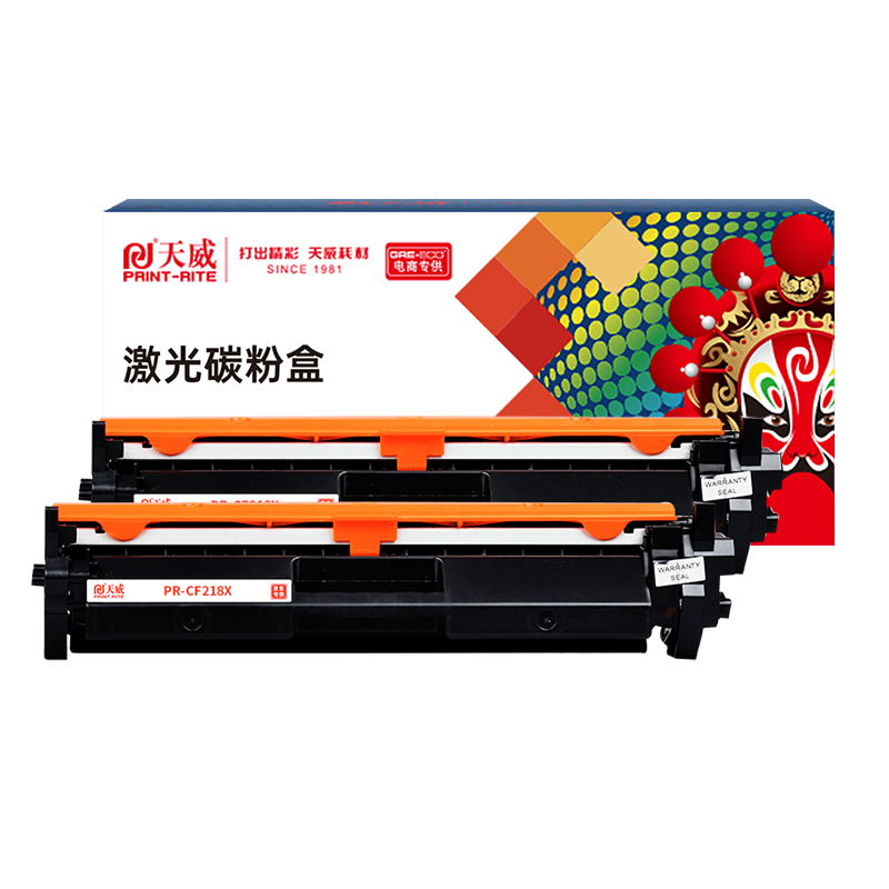 PRINT-RITE M132NW Тонер-картридж совместимый с HP CF218A Двойной комплект 2500 страниц на картридж Цвет：CF218A [Легкая
