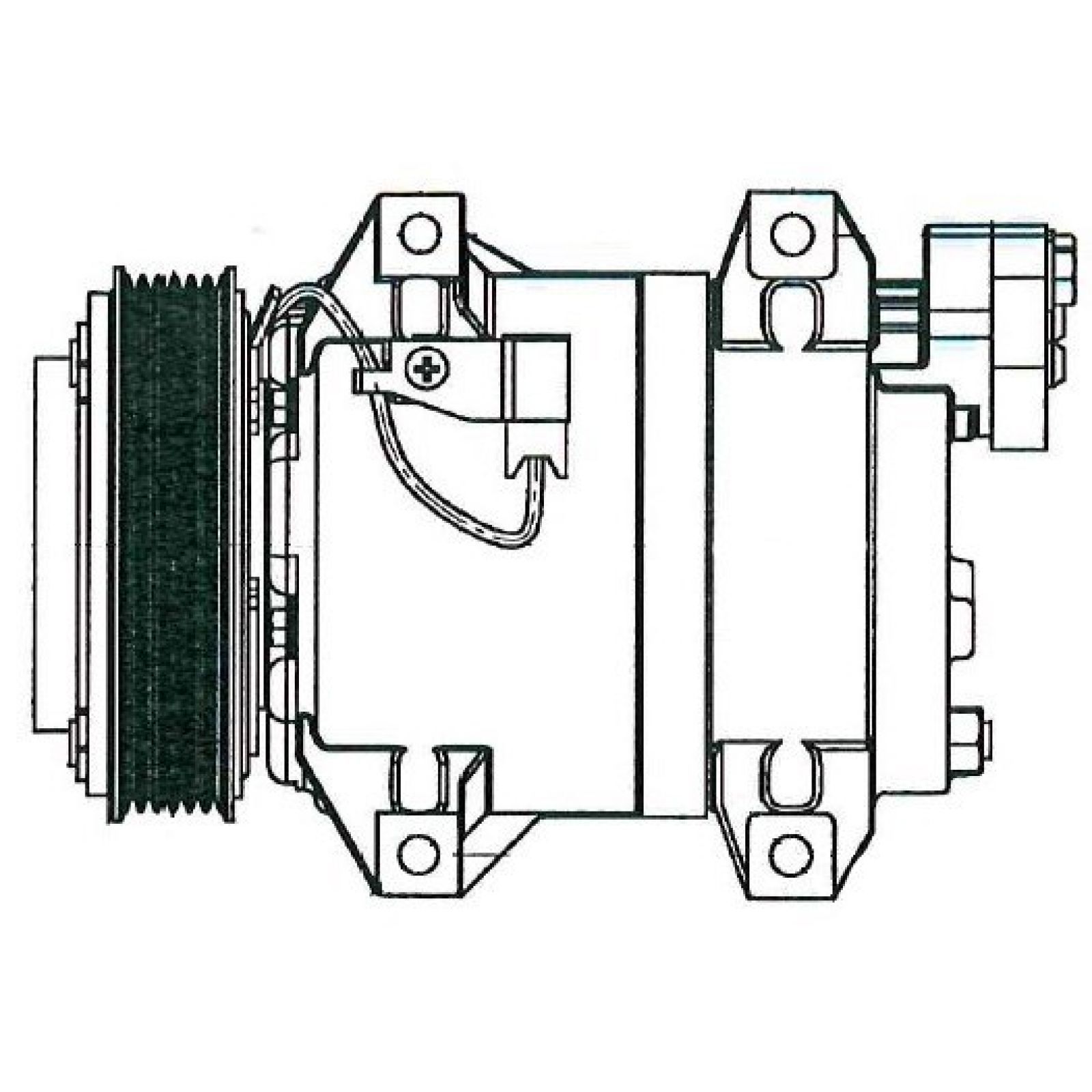Компрессор кондиционера, для Вольво S60 1, S80 1 oem 1201361, 30661542 арт LCAC1093