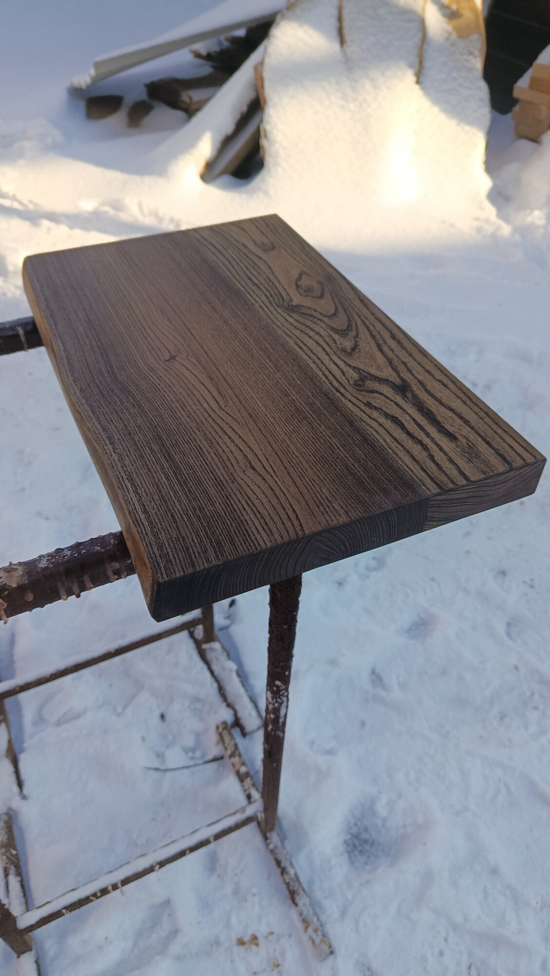 Полка из карагача г 50х30х3,8 см(В1)