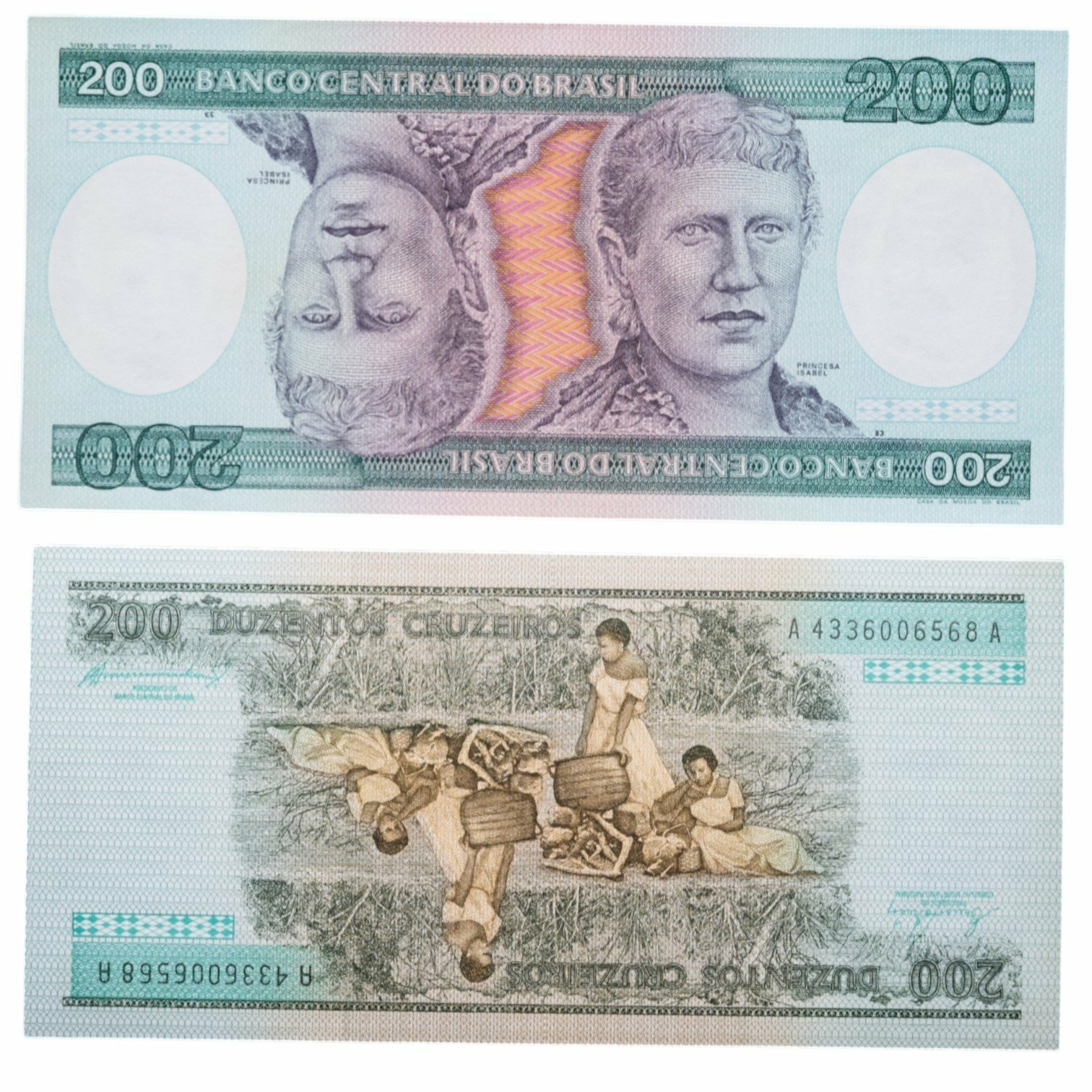 Бразилия 200 крузейро 1981-1984 года Pick 199b