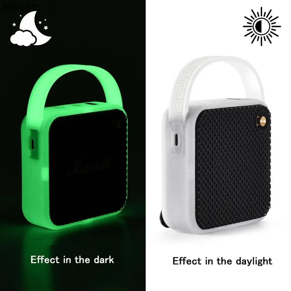 Силиконовый чехол Bluetooth-совместимый чехол для беспроводного динамика для Marshall Willen