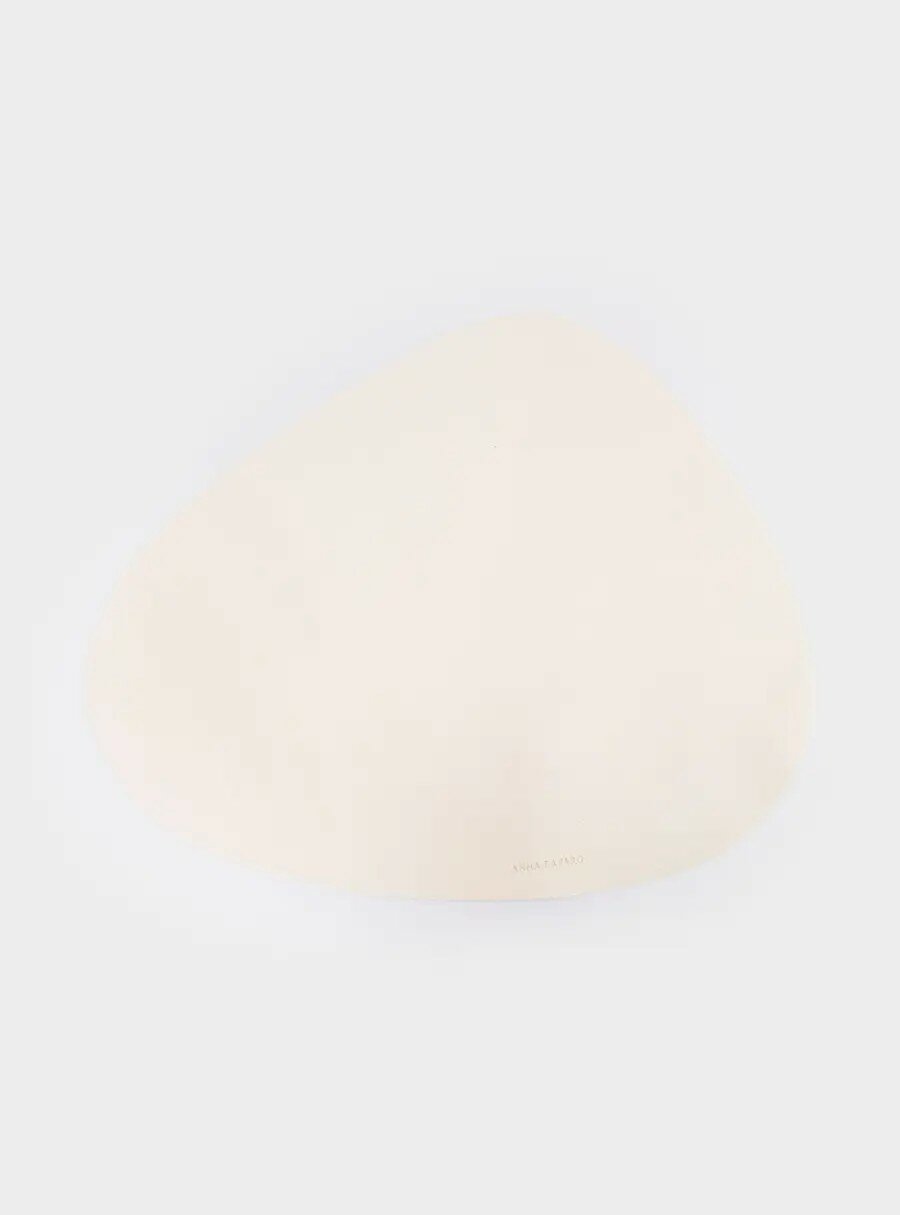 Салфетка под приборы, 37✕45 см, ПВХ, фигурная, молочная, Rock (Anna Lafarg)