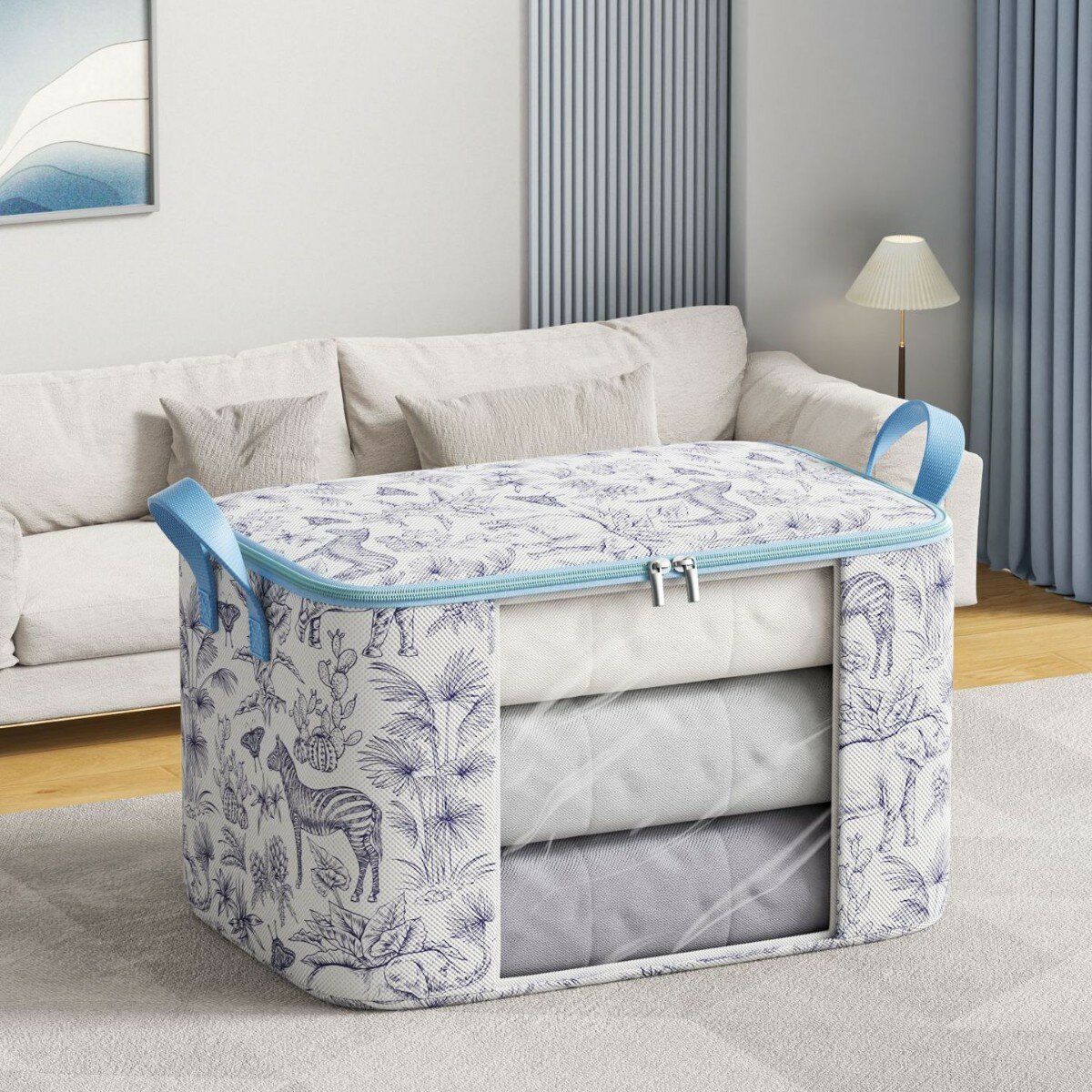 Прозрачная сумка для одеял из нетканого материала, большая вместимость, сумка для хранения одеял, органайзер для упаковки одежды и одеял, гардероб