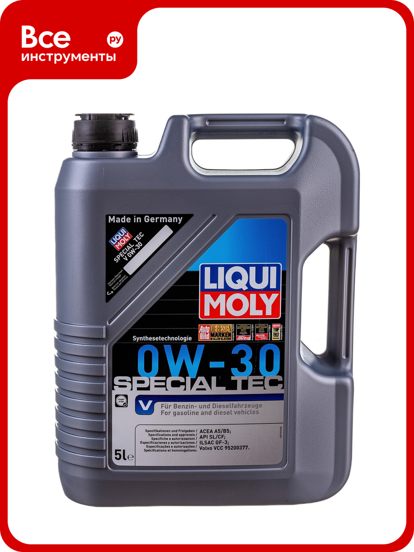 НС-синтетическое моторное масло LIQUI MOLY Special Tec V 0W-30 5л 2853
