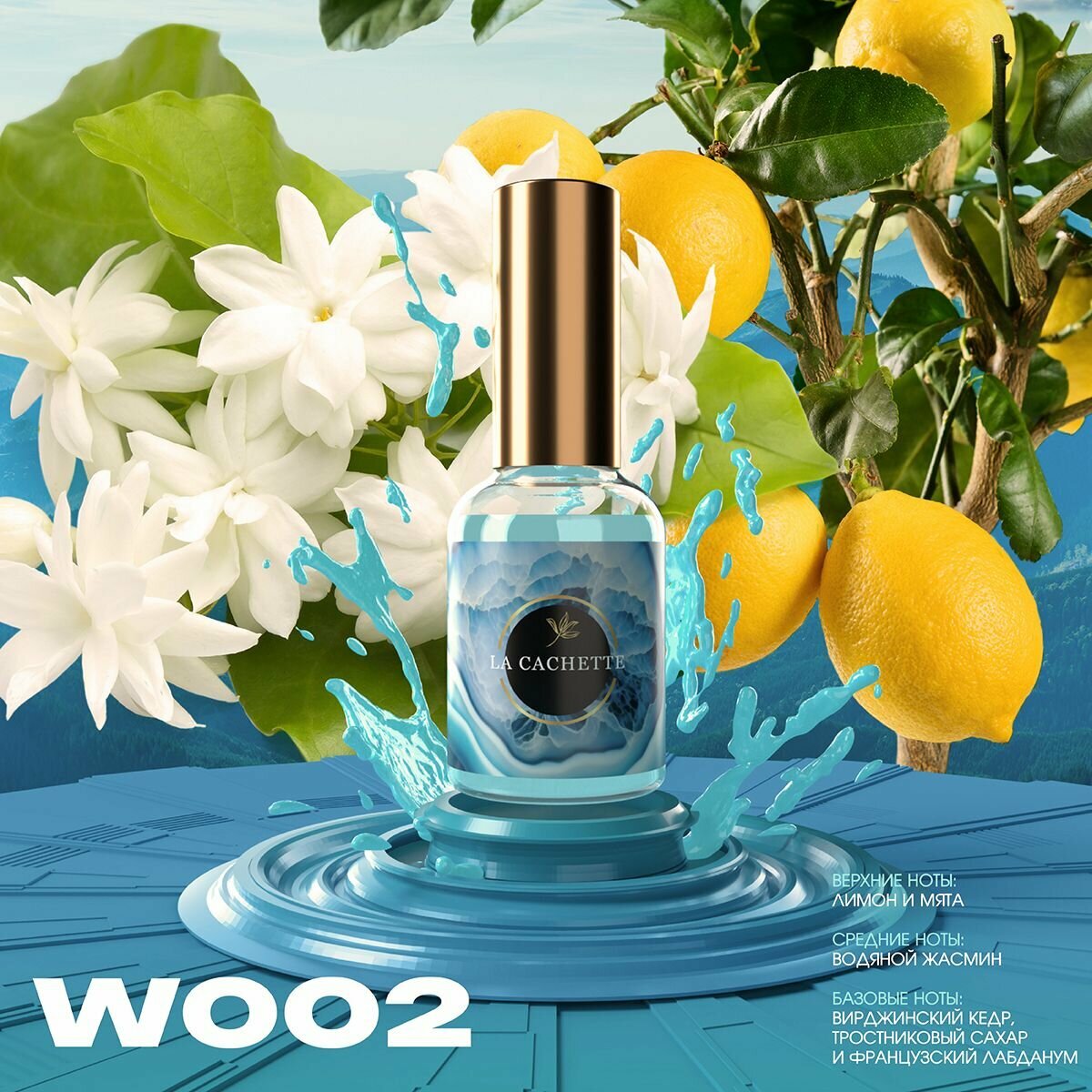 Парфюмерная вода W002/Духи Acqua di Gioia, 30 ml Женский аромат Франция