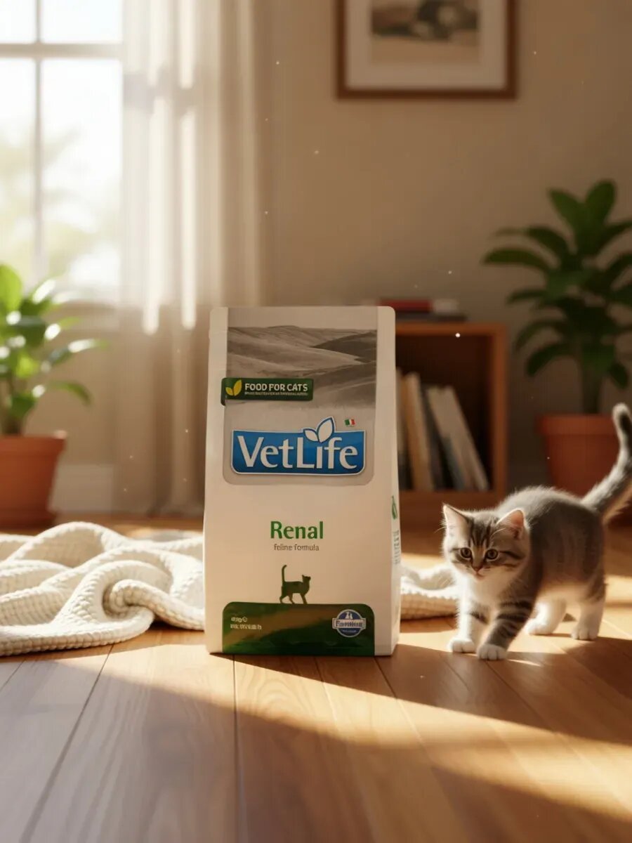 VET LIFE RENAL для кошек (поддержание функции почек), 0,4 кг