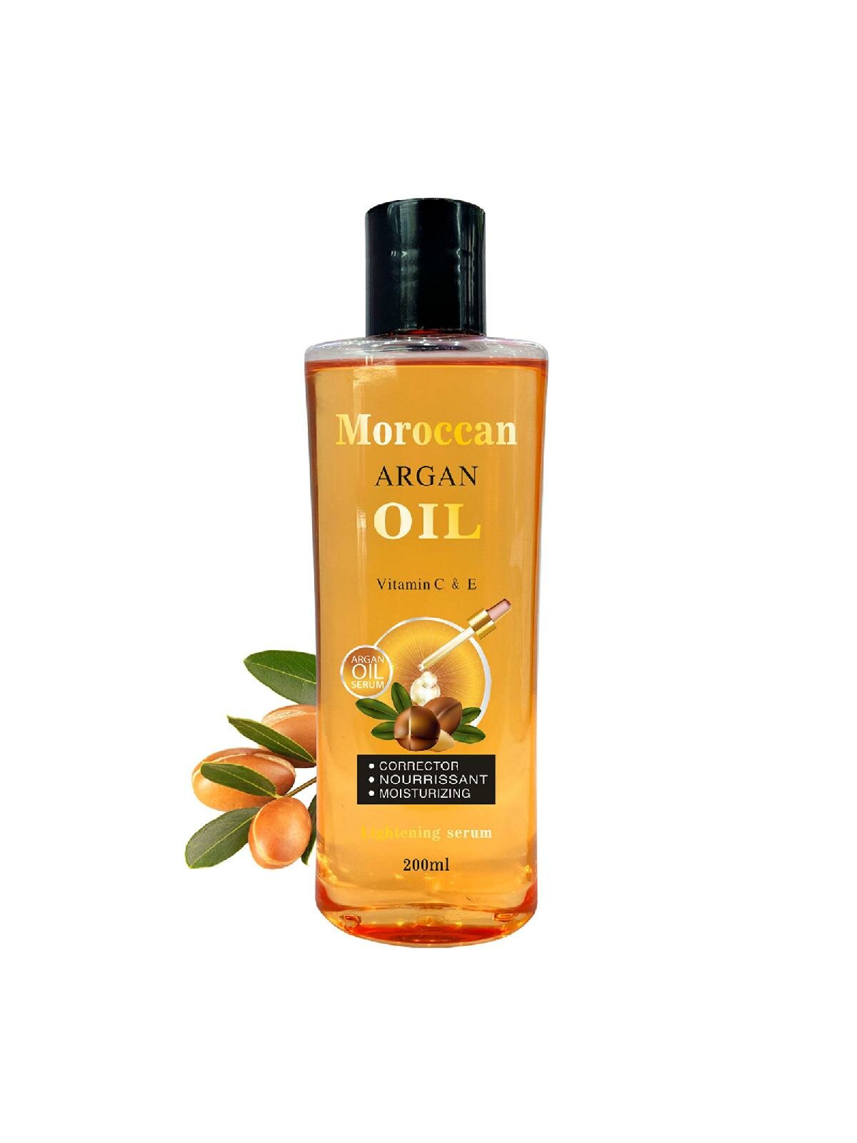 1 бутылка увлажняющего массажного масла для ухода за кожей лица и тела 200 мл