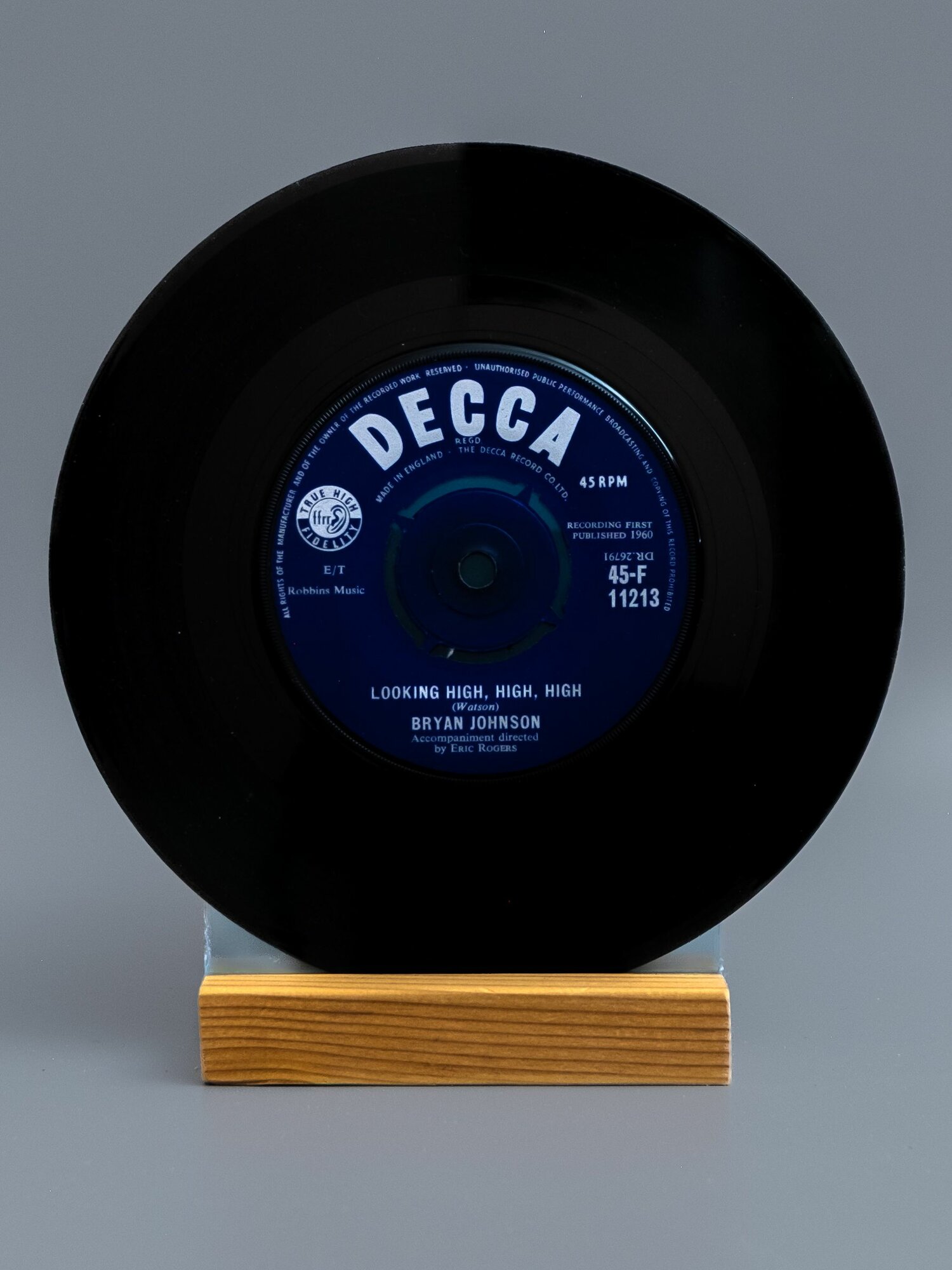 Bryan Johnson - Looking High, High, High / виниловая пластинка LP миньон G+