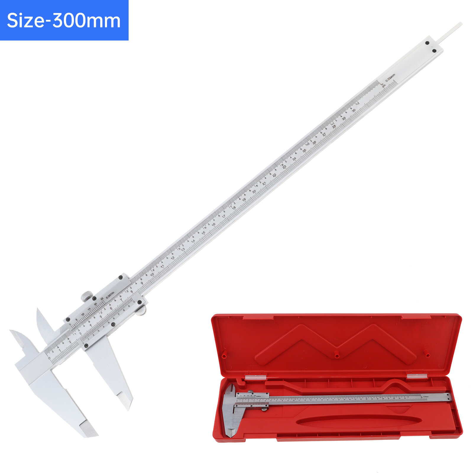 Штангенциркуль Vernier, из углеродистой стали, 0-300мм, 3 размера