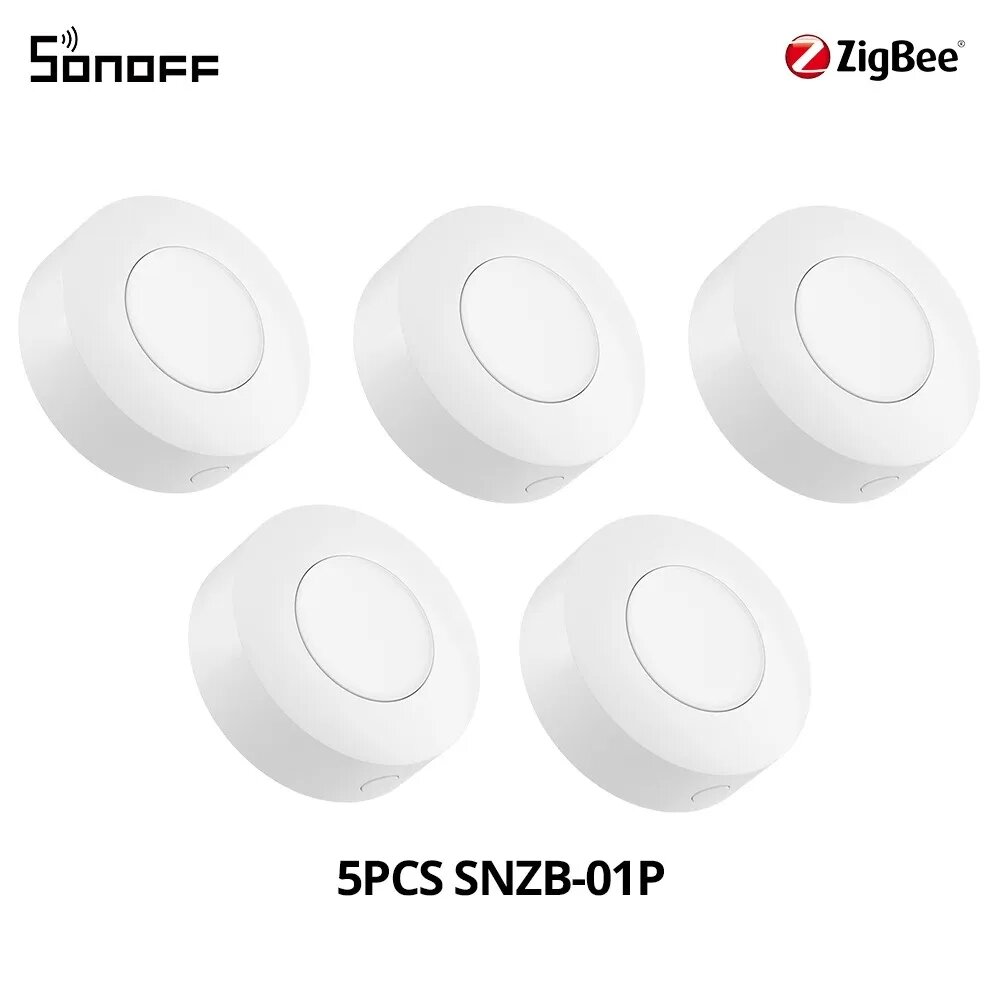 SONOFF SNZB-01P, 5шт, Zigbee переключатель