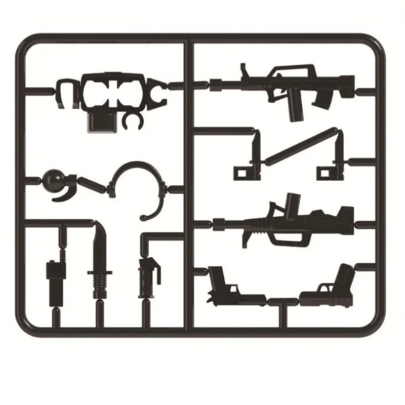 Набор военной техники Второй мировой войны: оружие, солдаты, MOC, спецназ, армейские пистолеты, полицейские детали, мини-фигурки, совместимые с Lego, строительные блоки, кирпичики, игрушка