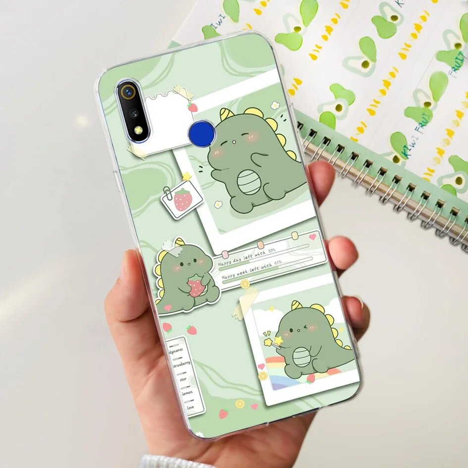Чехол Realme 3 для Realme 3 Pro, мягкий прозрачный силиконовый защитный чехол с бабочкой для Realme 3i Realme3 i 3Pro, бампер