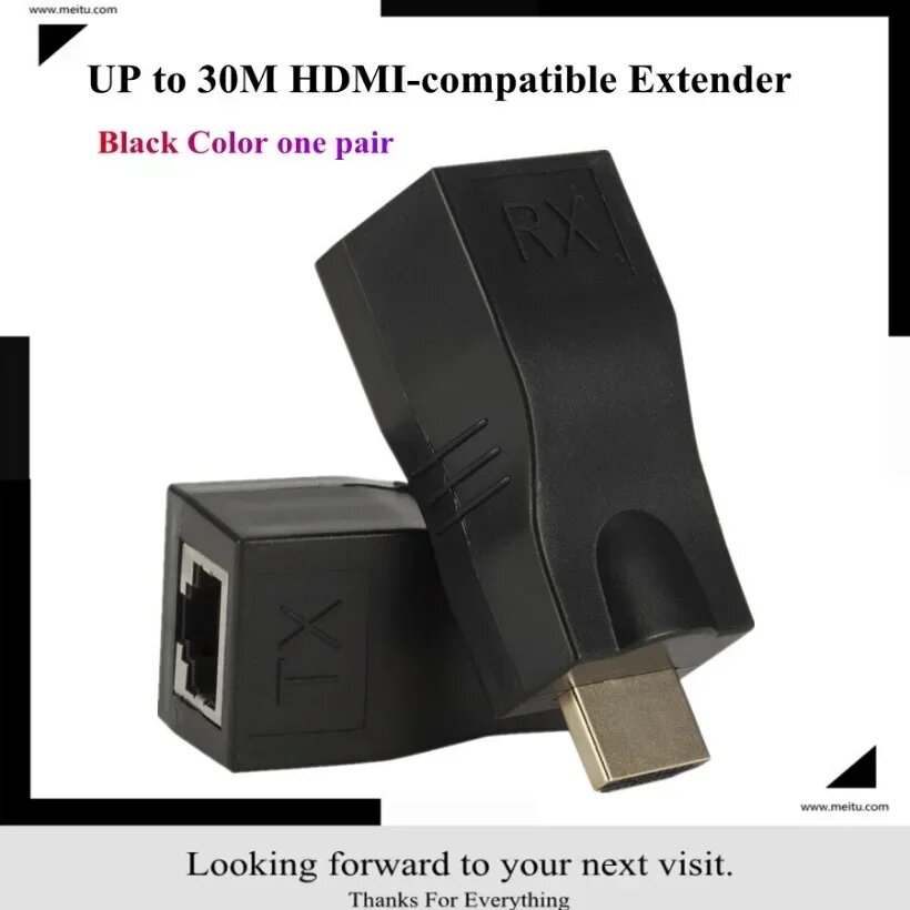 HDMI удлинитель MnnWuu 30м Black Color