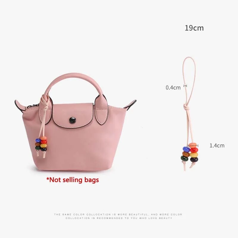 Ремень для сумки Longchamp, мини-сумка, кожаный сменный плечевой ремень через плечо Розовый, Color