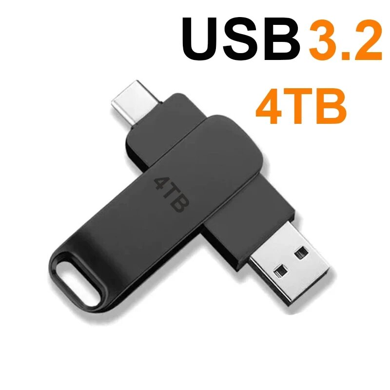 USB 3.2 4TB USB-накопитель, черный