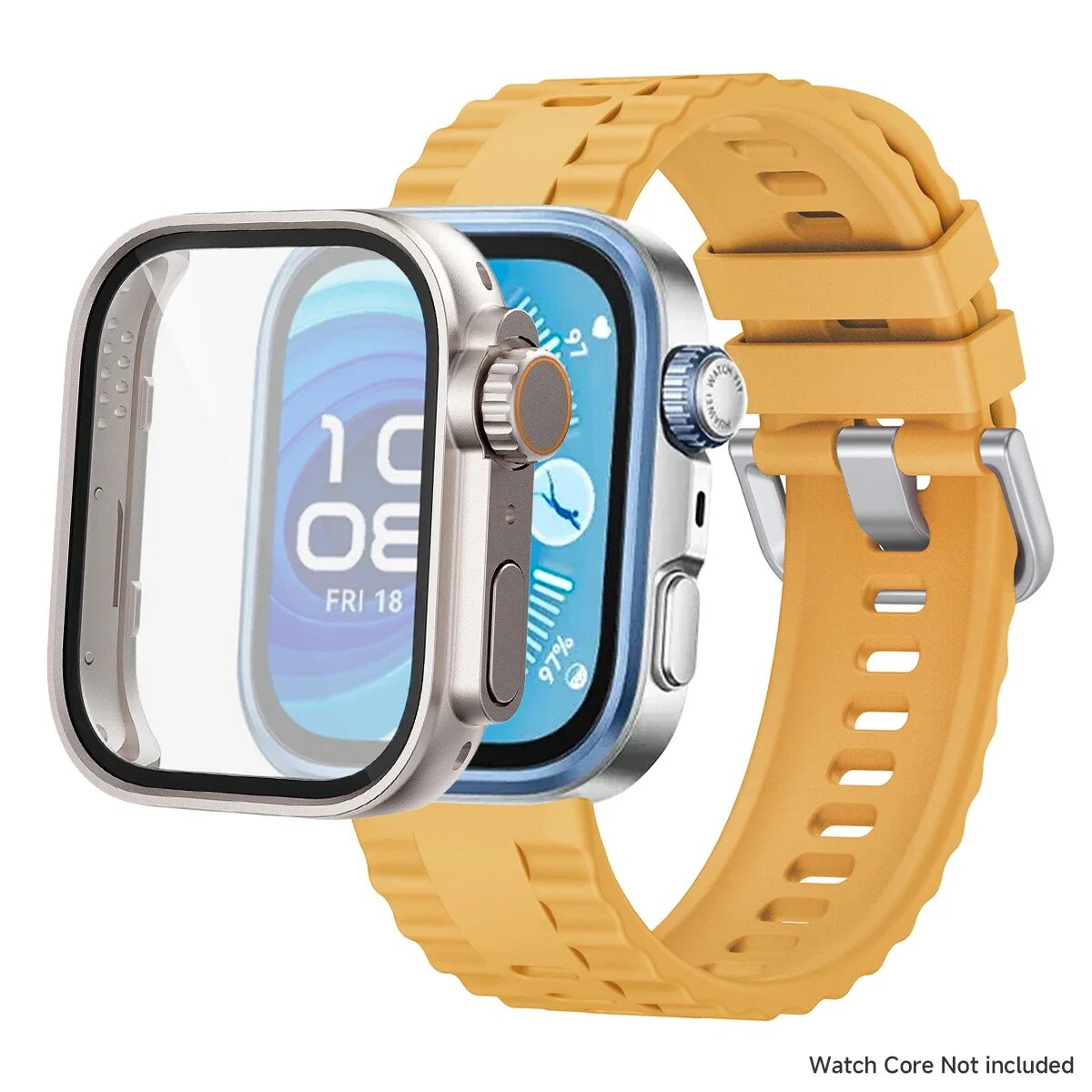 Ремешок + чехол для часов Huawei fit 4/3 4pro, цвет в ассортименте