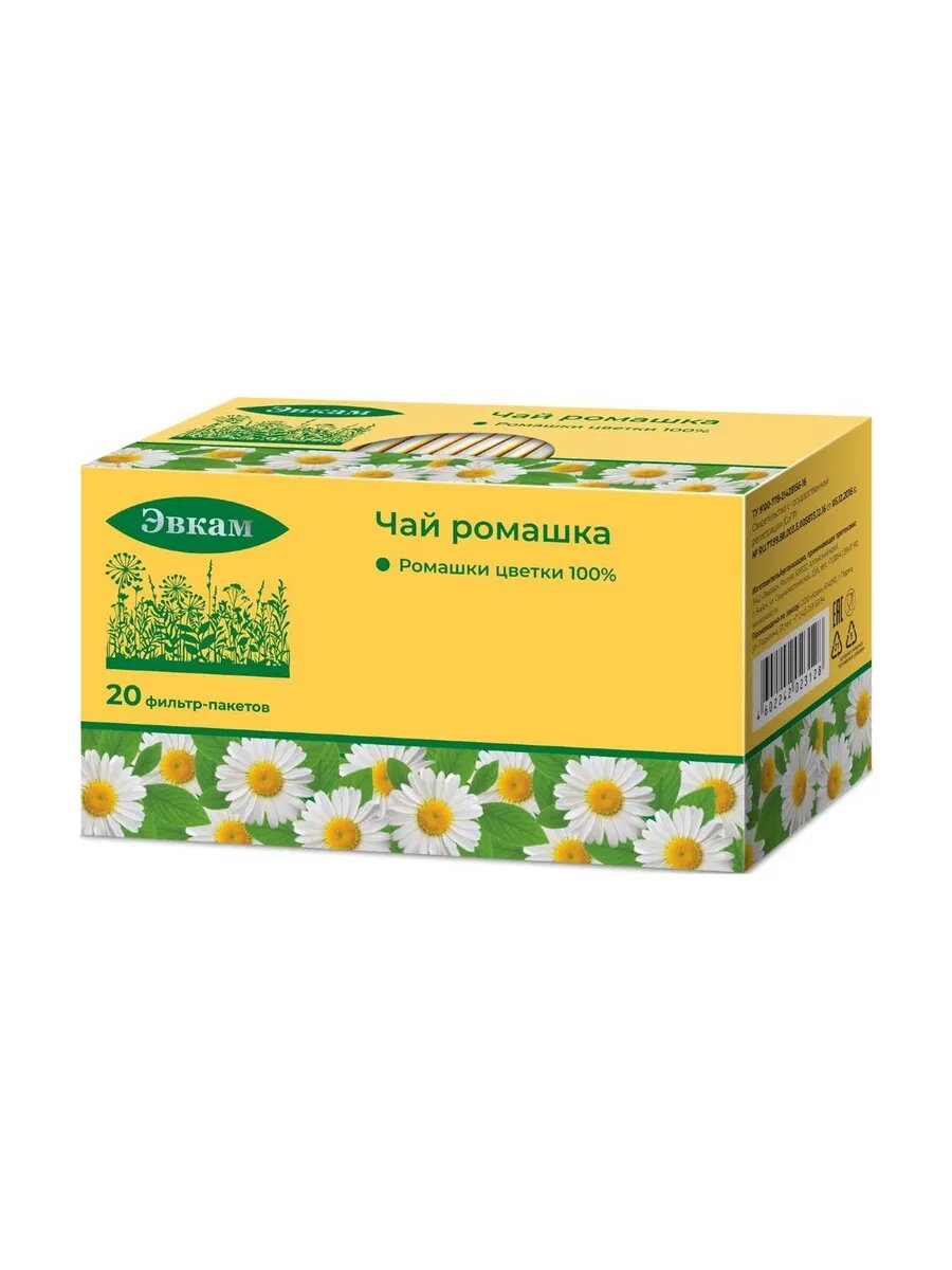 Эвкам Чай Ромашка, фиточай, 1,2 г, 20шт.