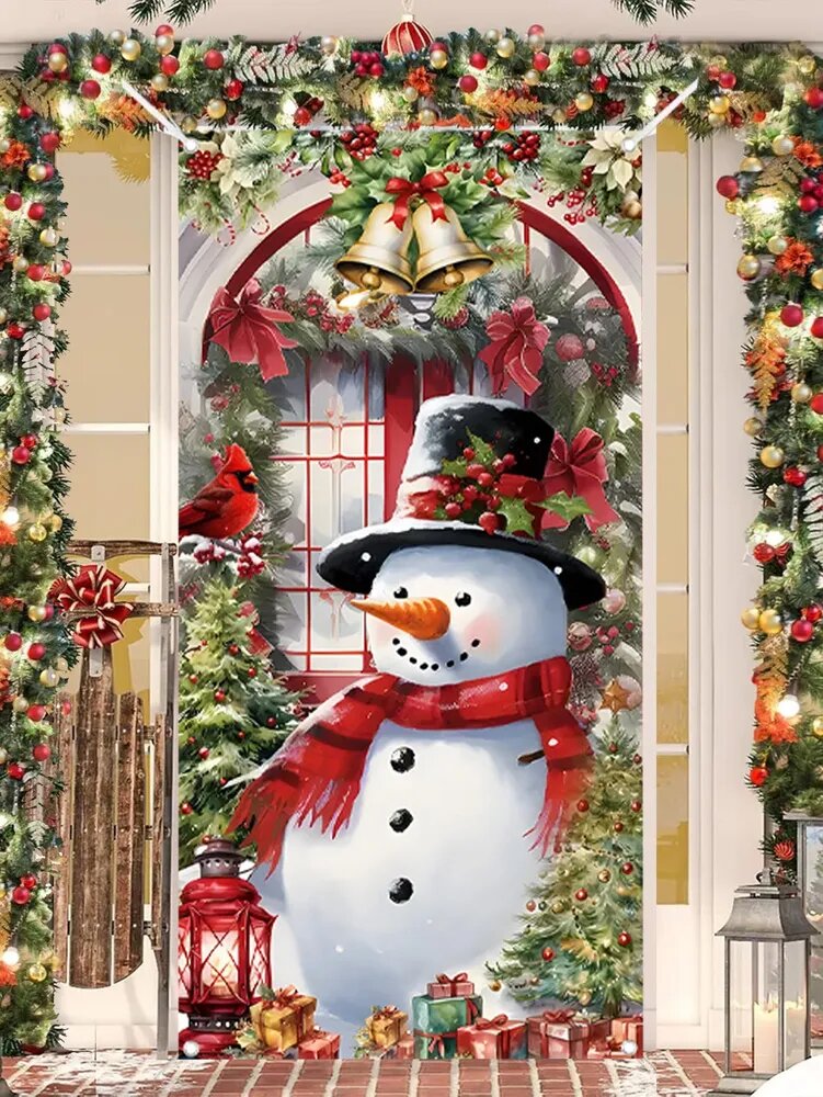 Рождественское украшение на дверь, 60x120cm