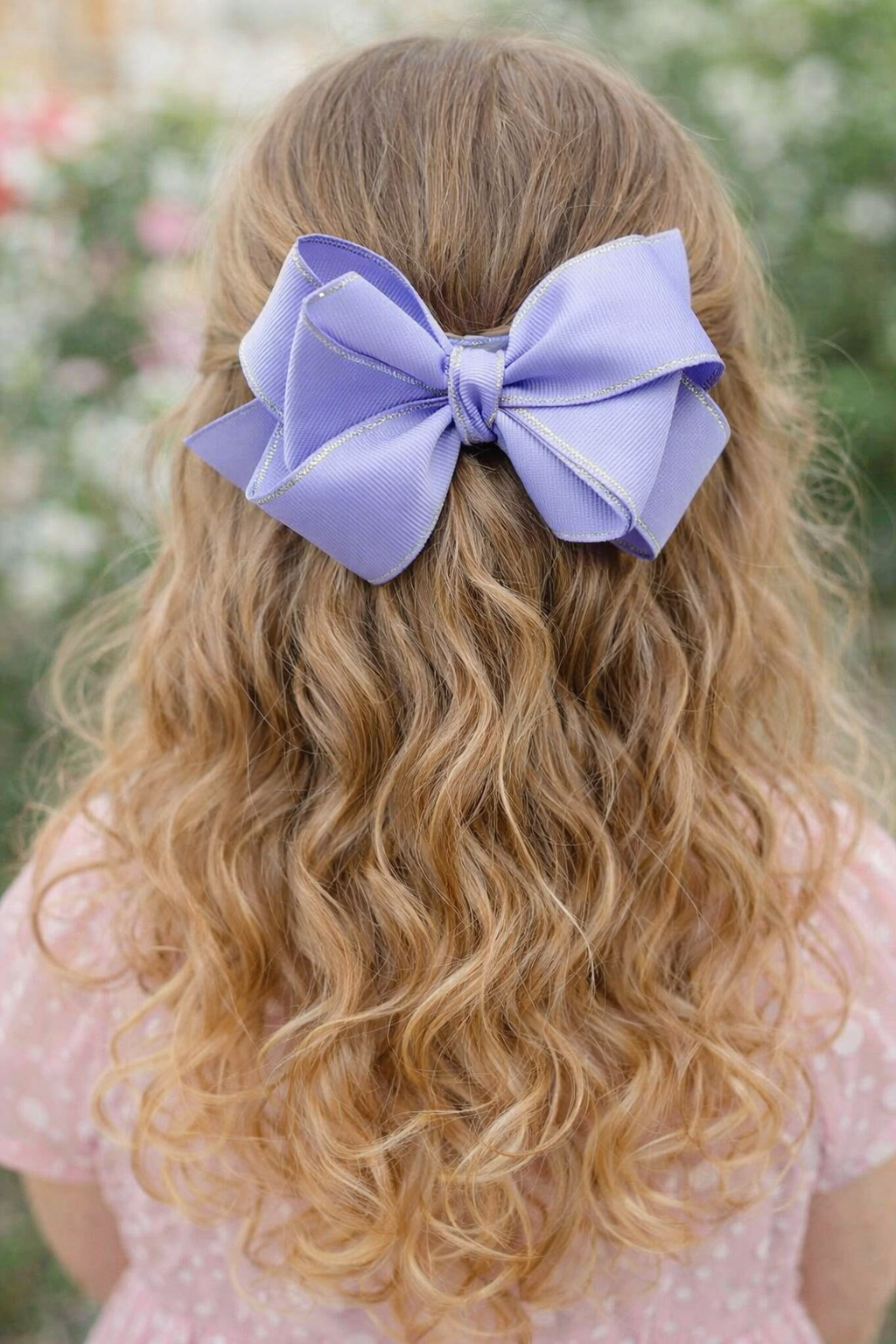 Бант для волос Арт и Дизайн, на заколке, металл, репс, сиреневый