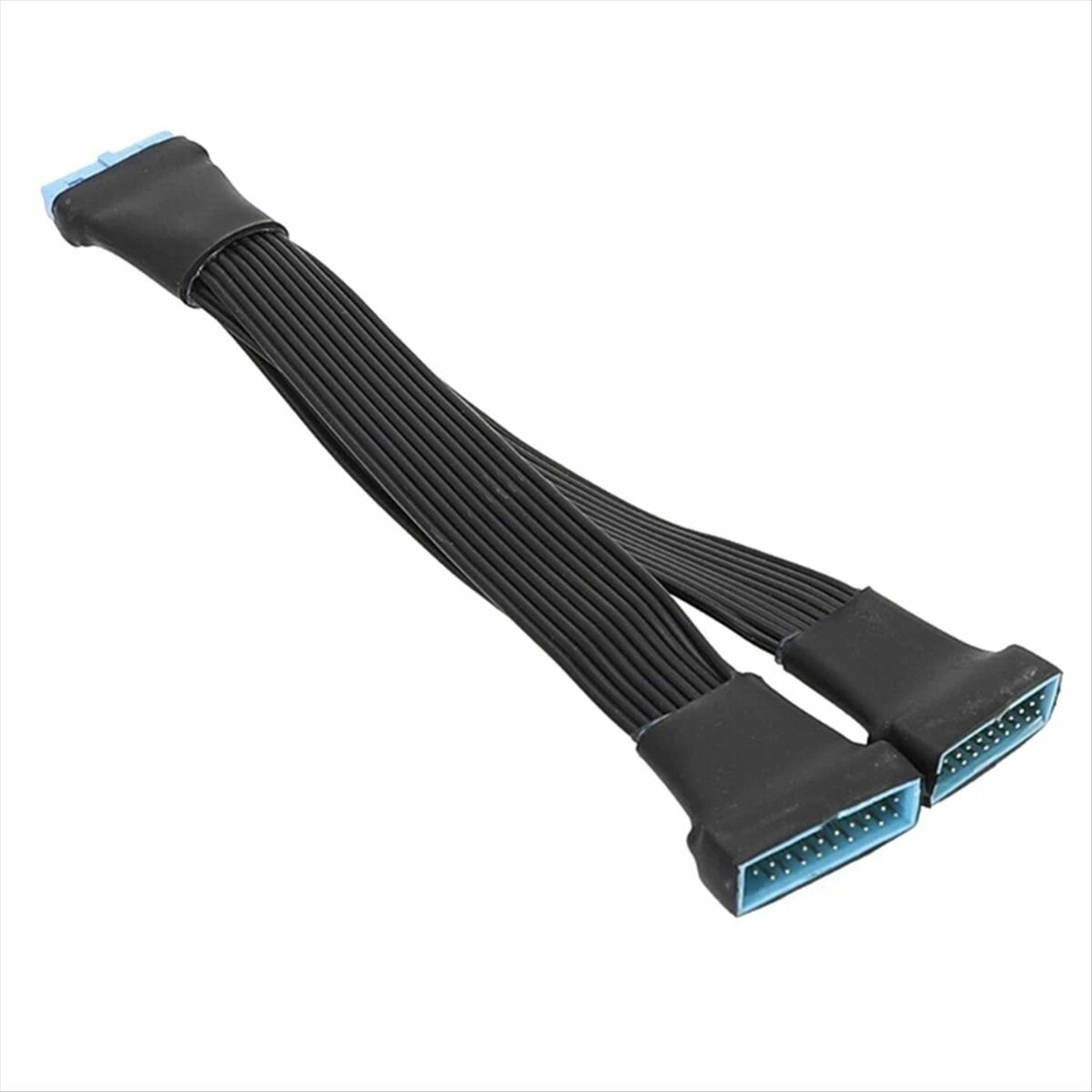 USB 3.0 Женщина-Мужчина 19/20 Pin 2 Кабель-Разветвитель Портов Для Материнской Платы