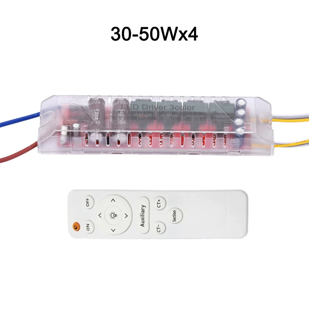 Диммер светодиодный 30-50W x 4 с пультом