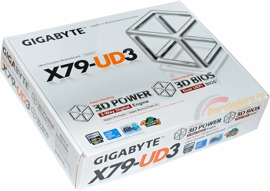 Материнская плата GIGABYTE GA-X79-UD3, чипсет Intel X79, форм-фактор ATX