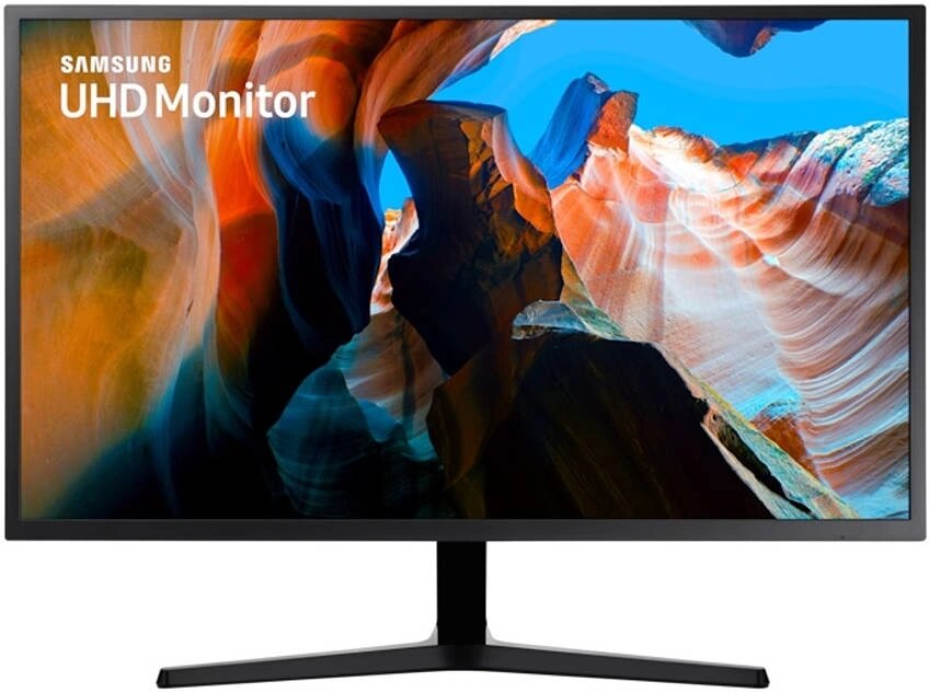 Монитор Samsung 31.5" U32J590UQMXUE темно-серый VA LED 16:9 HDMI матовая 270cd 178гр/178гр 3840x2160 60Hz FreeSync DP 4K 6.3кг