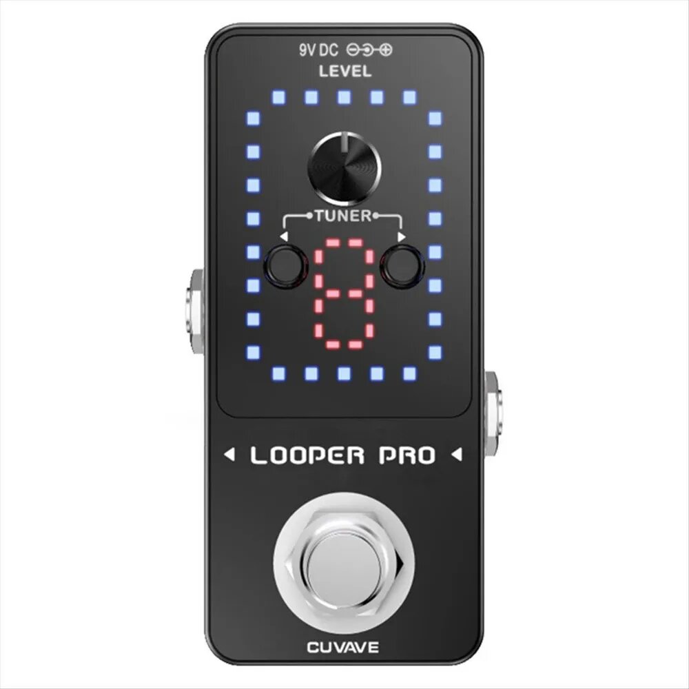 Cuvave Looper Pro Педаль эффектов для гитары с тюнером, металлический корпус