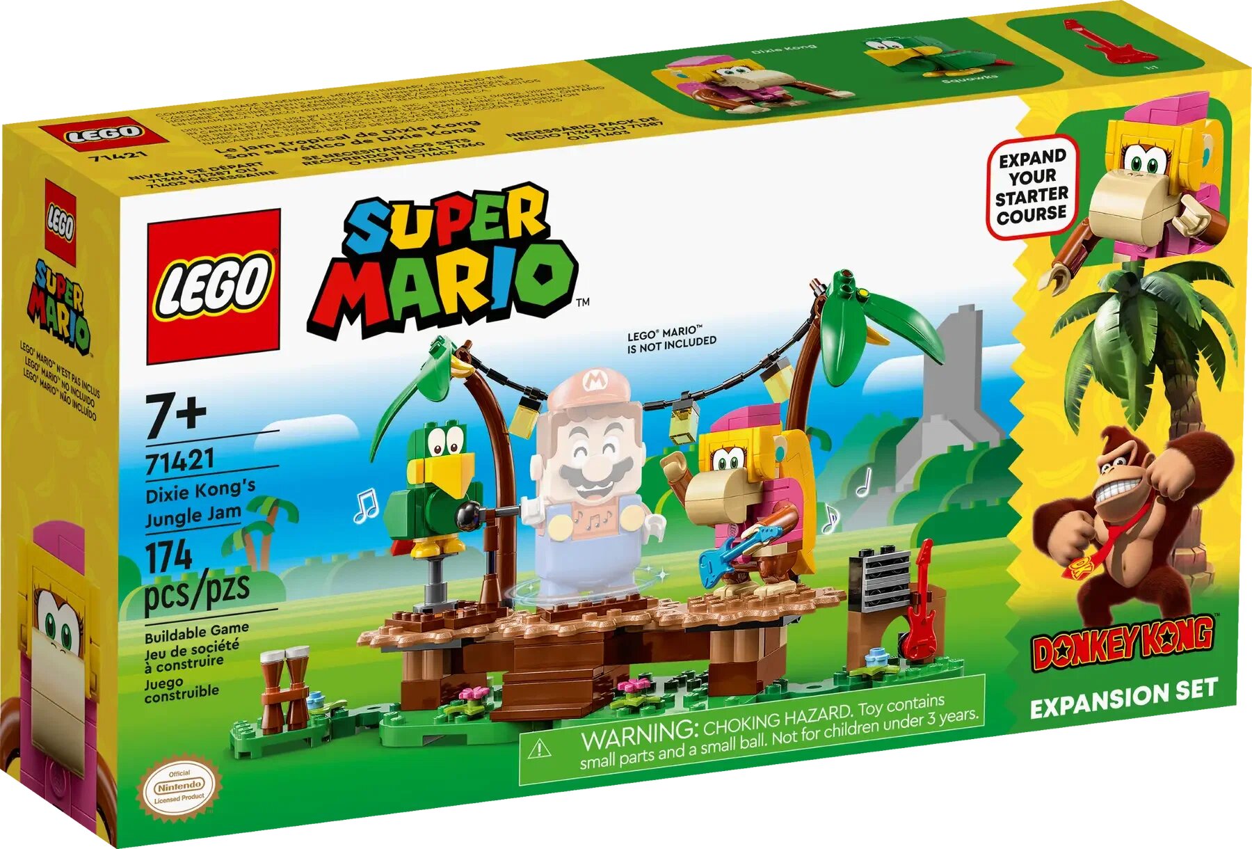 Конструктор LEGO 71421 Super Mario "Дикси Конг", 174 детали, от 7 лет