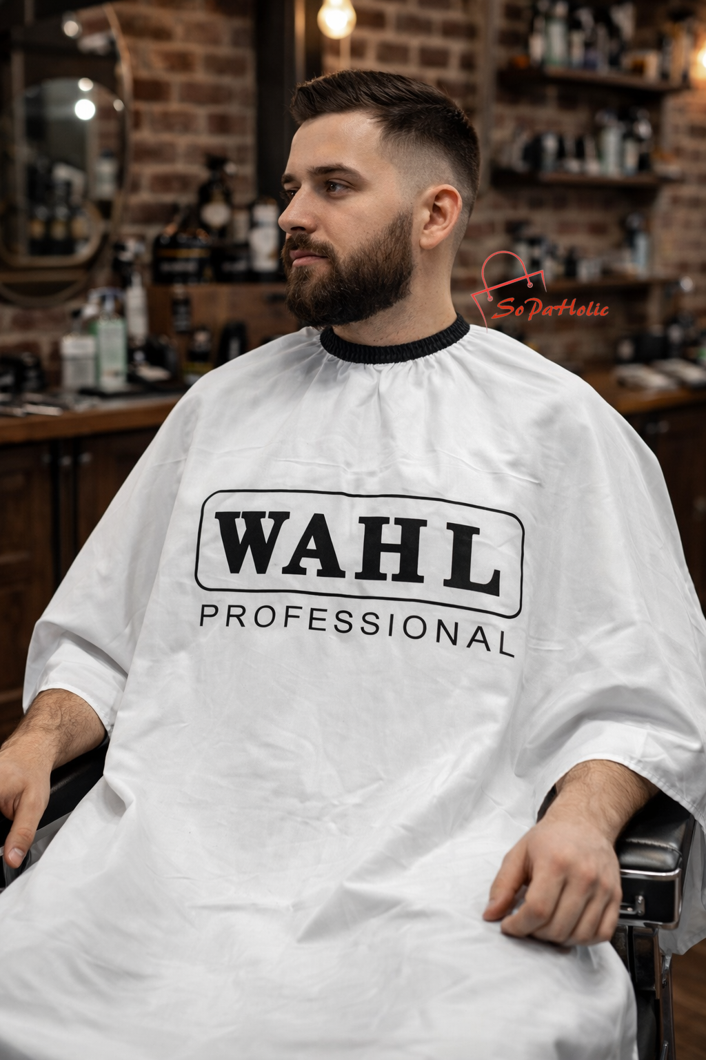 Пеньюар WAHL Professional, белый, для парикмахеров, 140х160см