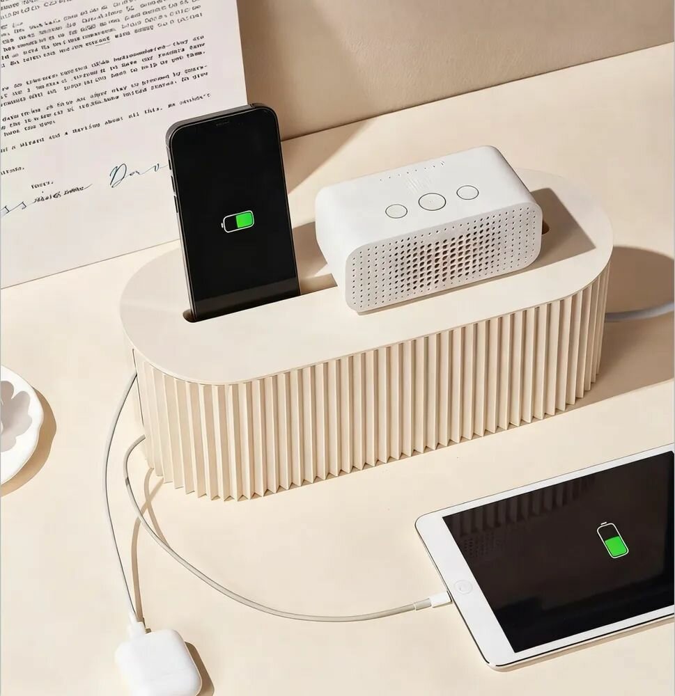 Органайзер для проводов, держатель кабелей, короб для удлинителей и зарядок, бокс для кабельных аксессуаров