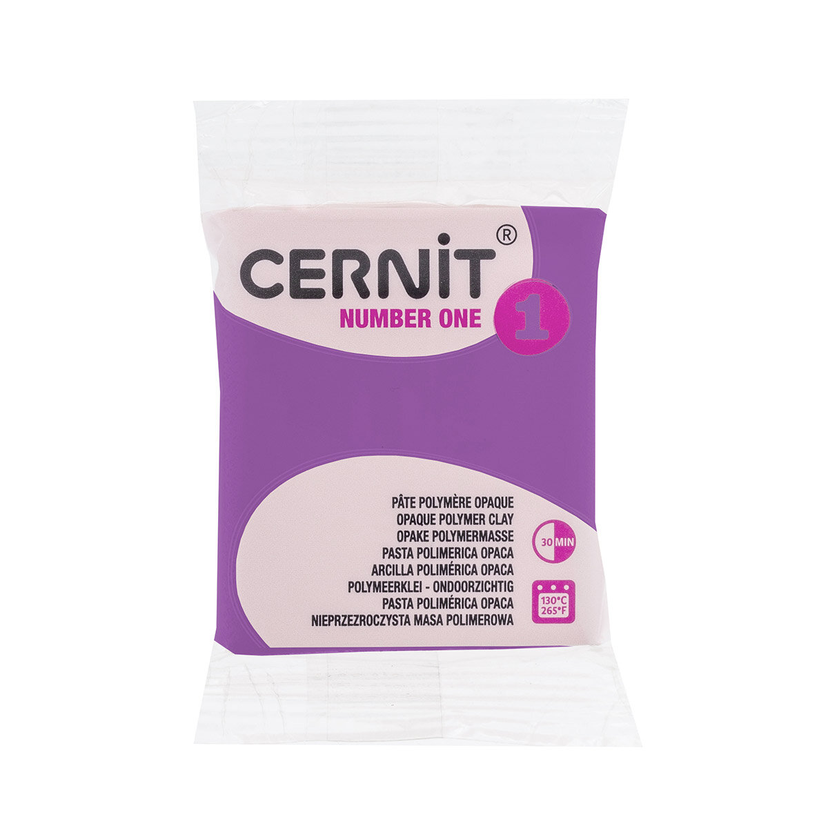 Полимерная глина запекаемая (пластика), Cernit № 1, 56 г (962 фиолетовый)