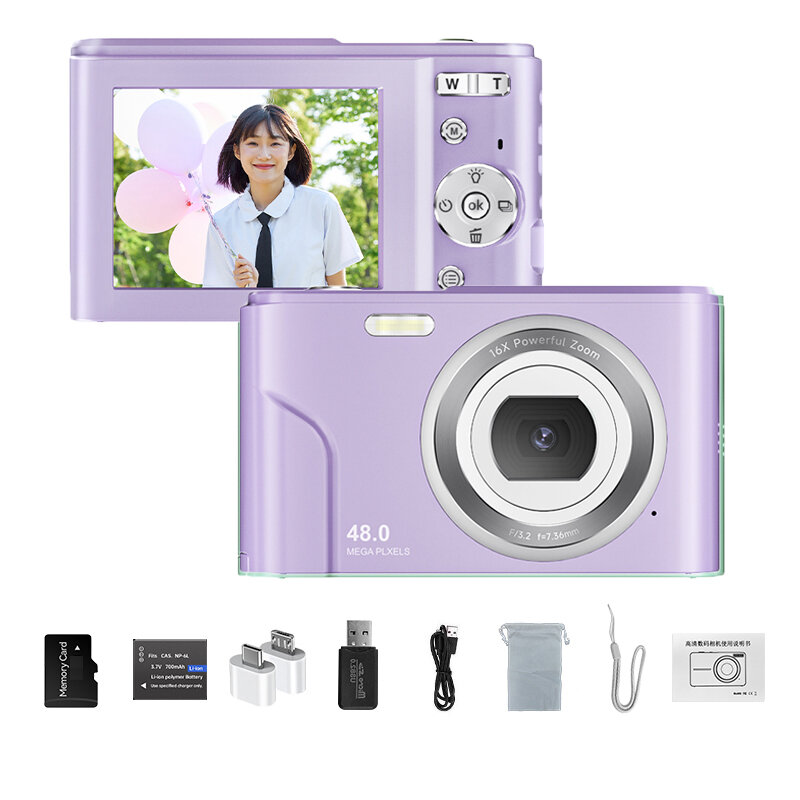 Цифровые камеры унисекс SONGDIAN 5815028, 4800W Pixel, Two Batteries[32G Card+2.4 Inches+Autofocus]