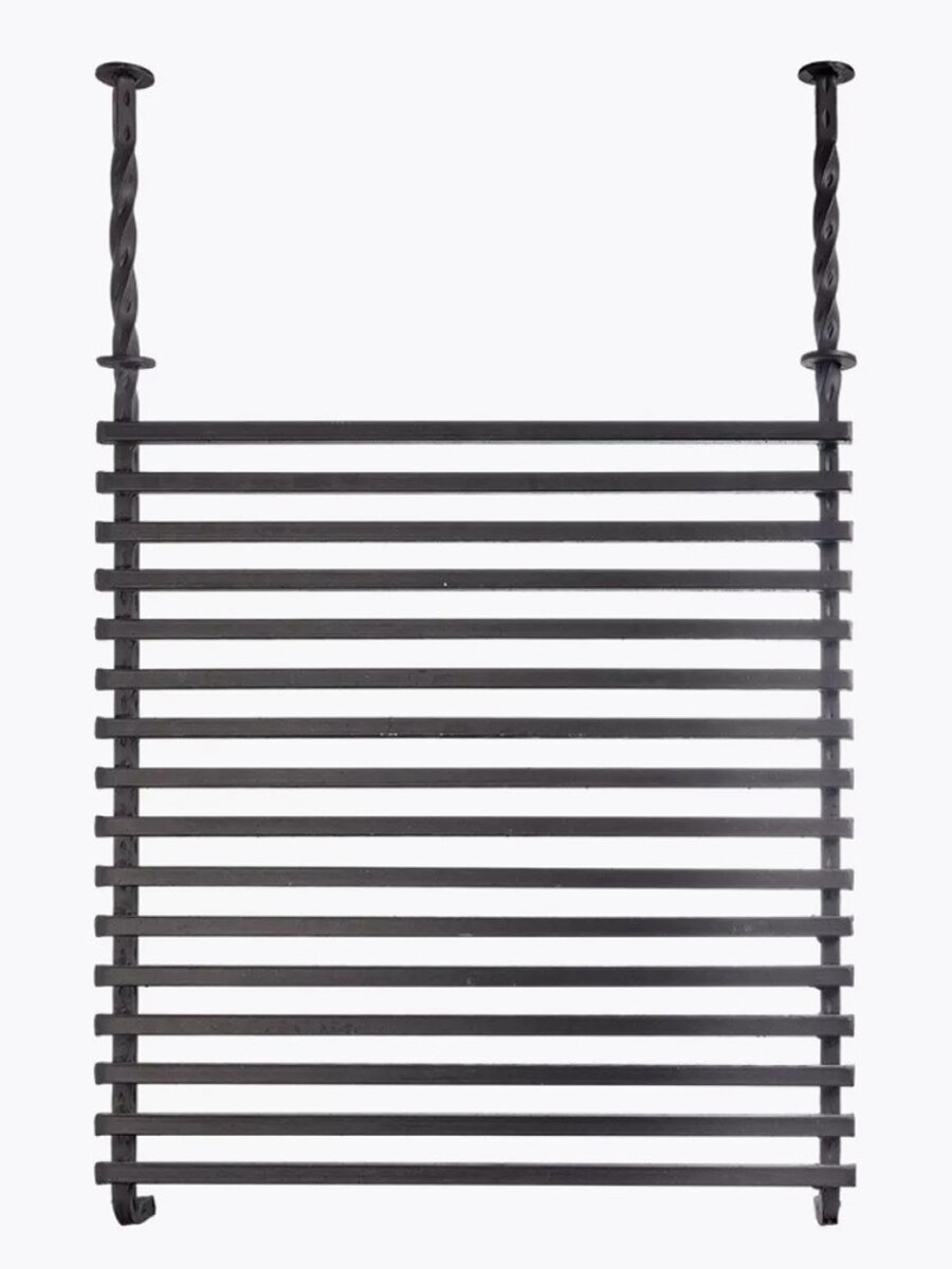 Решетка-гриль для мангала кованая 40х40 см с удобными ручками термостойкая