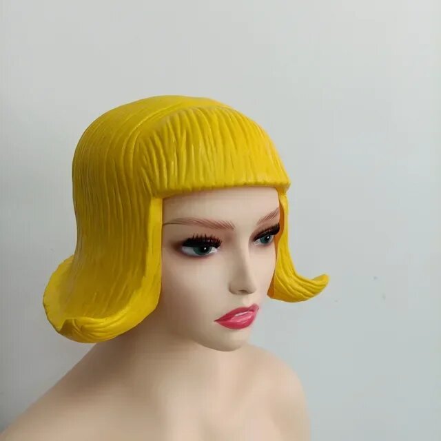 Желтая латексная маска