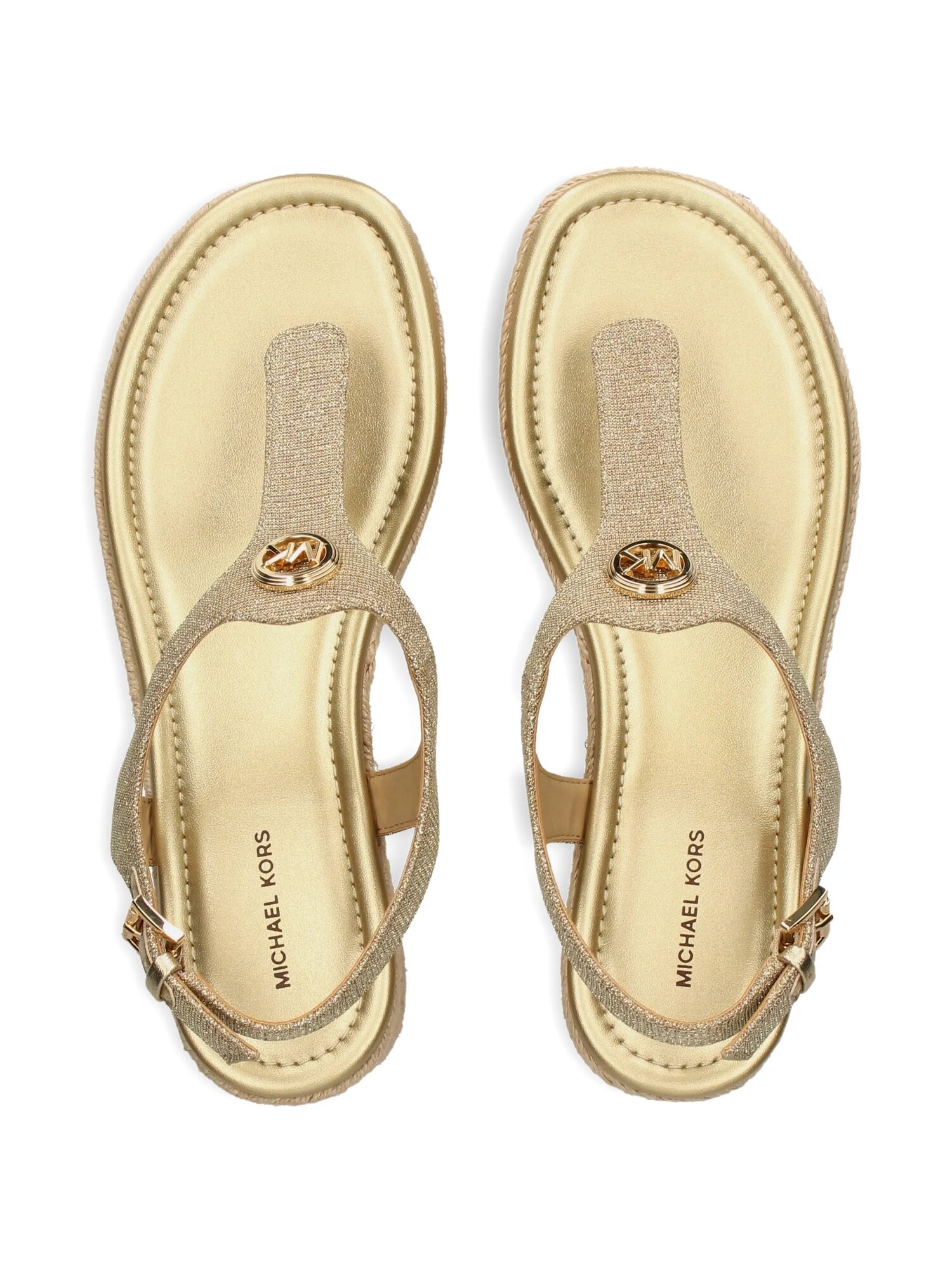 Эспадрильи Michael Michael Kors Thong platform espadrilles, размер 8.5 US, gold — фото 1