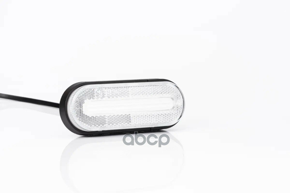 Фонарь габаритный LED 12-36В, белый со светоотражателем и проводом. Fristom арт. FT-070 B LED