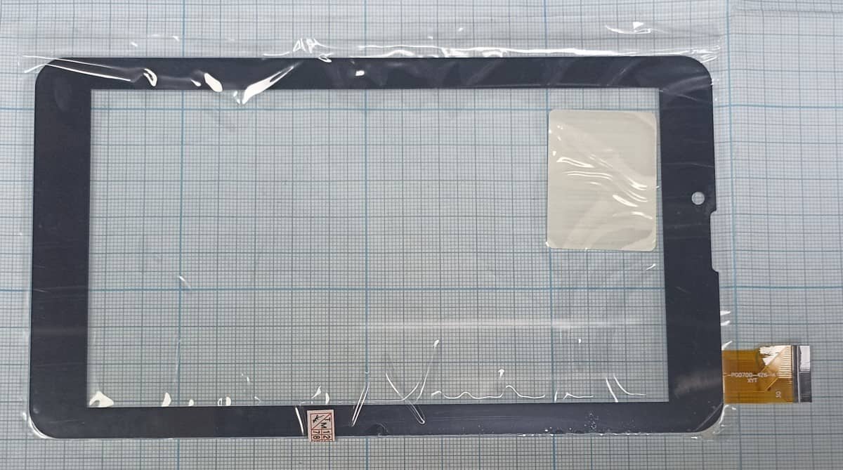 Тачскрин для China Tab 7.0' ZYD070-237-V1/BQ7000G Charm/t (Версия 2)/7040G Charm Plus (Версия 2) (184*104 мм) (черный)