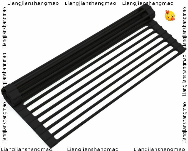 Сушилка для посуды Goccia Rullo tutto18BL 43x33 см черный бестселлер