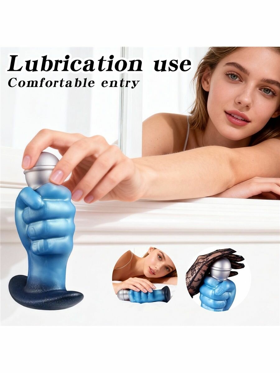 Силиконовая анальная пробка в форме кулака, анальный расширитель, товары для секса 18+