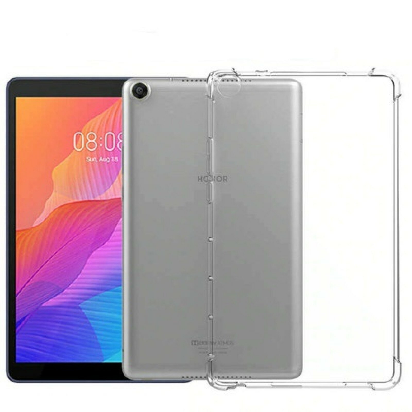 Чехол-накладка MyPads Tocco для Huawei MatePad T 8.0 LTE / Wi-Fi (KOB2-L09) 2020 с усиленной защитой углов прозрачный