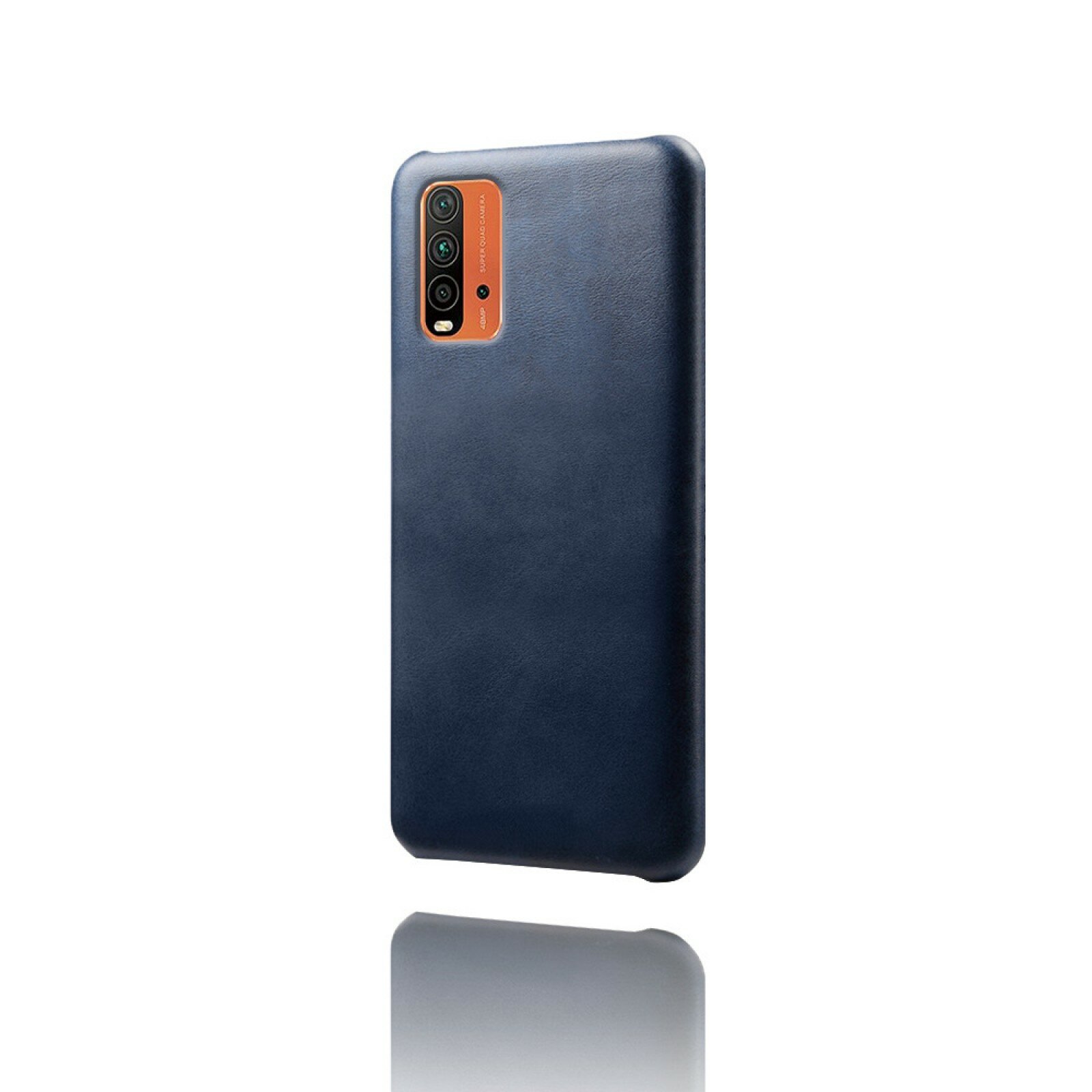 Чехол-задняя накладка MyPads для Xiaomi Redmi 9T и Redmi 9 Power из импортной кожи, синий