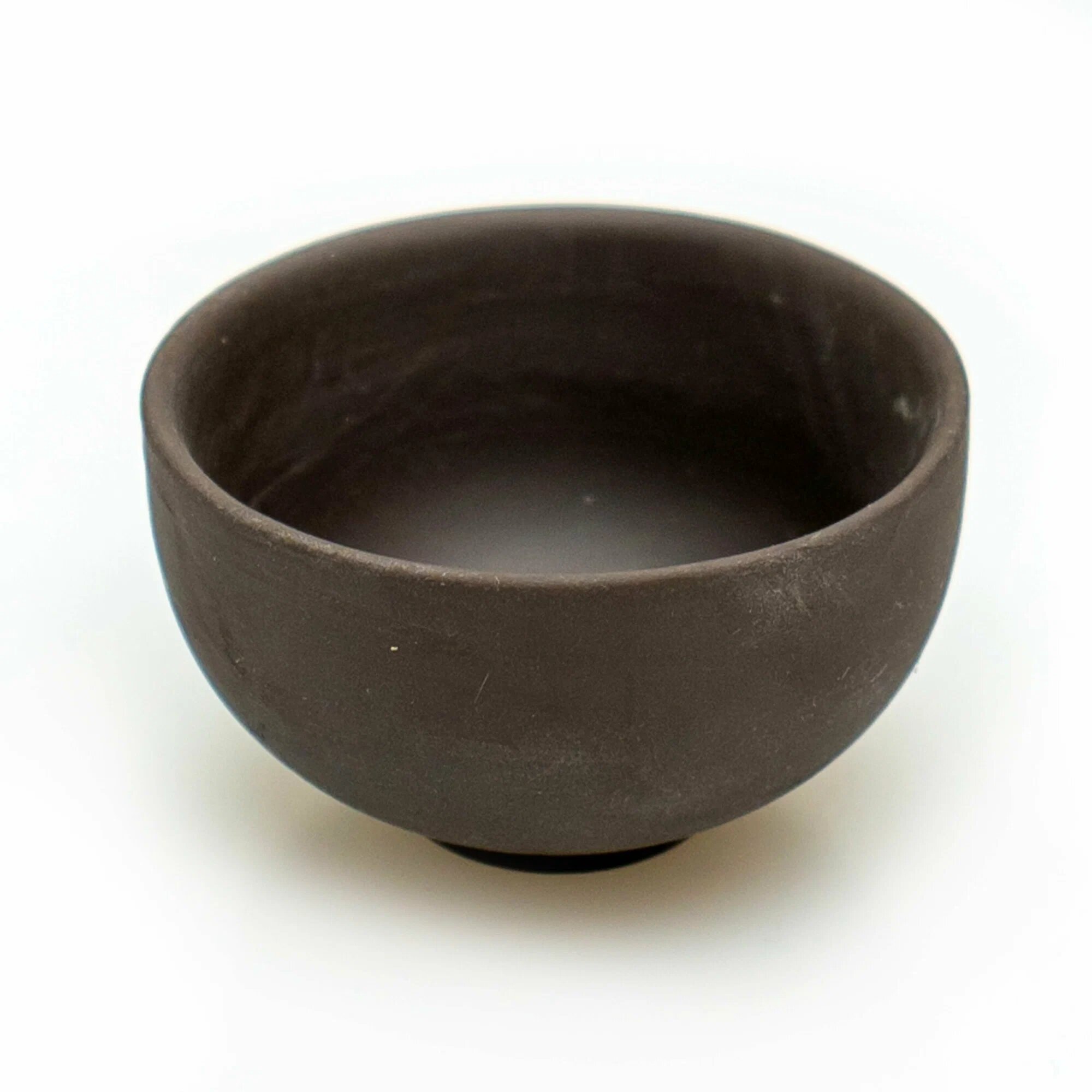 Чайная пиала глиняная 30 мл, 5.5x3.1 cm темно-коричневый, 1 шт