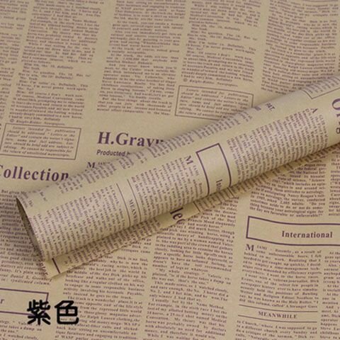 Бумага для упаковки цветов, винтажная крафт-бумага для рукоделия, старинная цветочная бумага, набор бумаги для букетов ручной работы для цветочного магазина.
