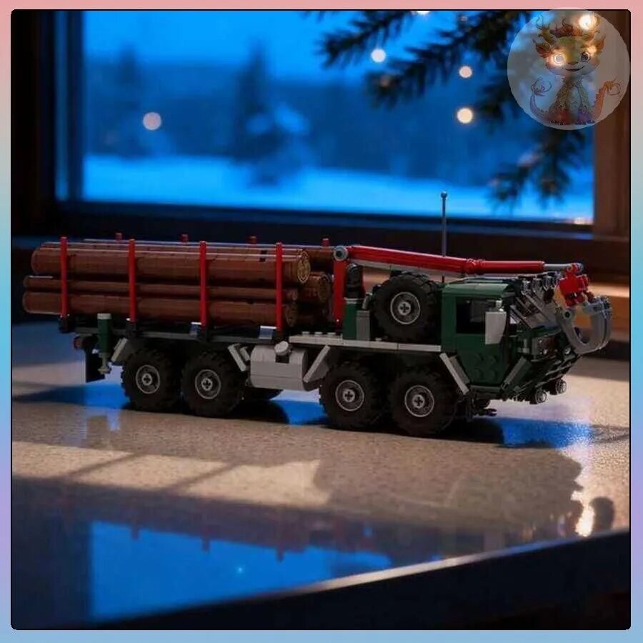 MOC HEMTT бревновоый грузовик конструктор - Лего совместимый конструктор из дерева для мальчиков