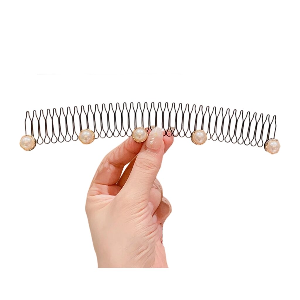 Цветочные Заколки Для Волос, Расческа-Фиксатор Для Отделки Волос, Растягивающиеся Невидимые Заколки Для Волос, Подходящие Для Свадеб И Ежедневного Использования